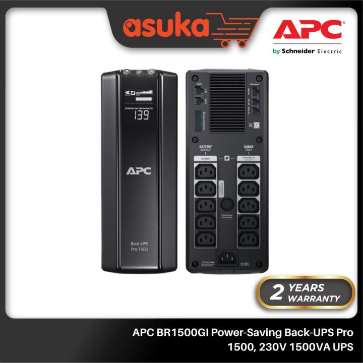 APC BR1500GI Power-Saving Back-UPS Pro 1500, 230V 1500VA UPS | Lazada