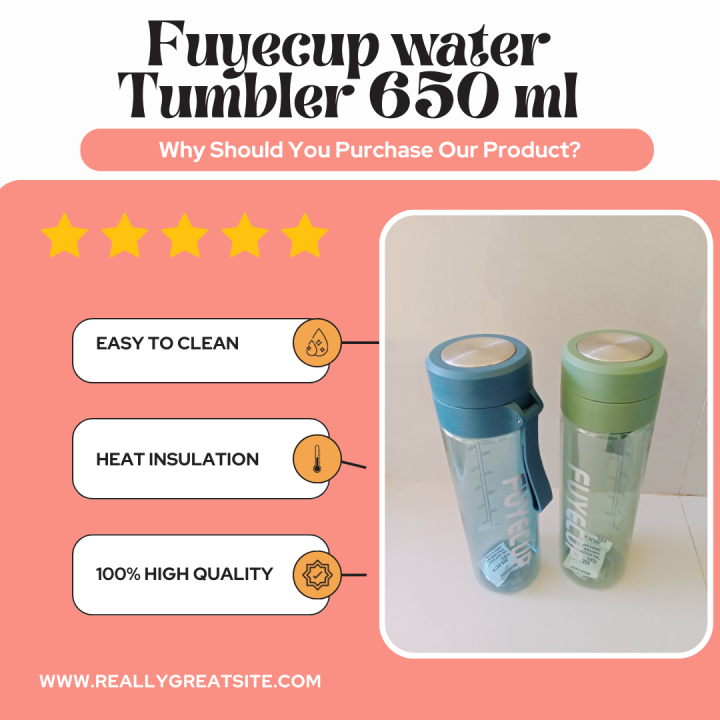 Fuyecup 650ml Water Tumbler: The Affordable Outdoor and Sports ...