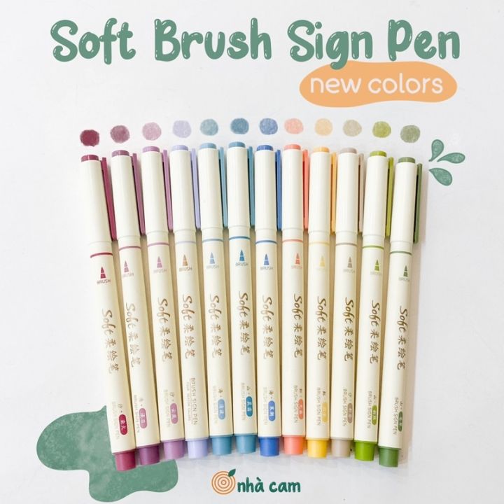 Bút Viết Calligraphy Soft Brush Sign Pen Nhà Cam | Lazada.vn
