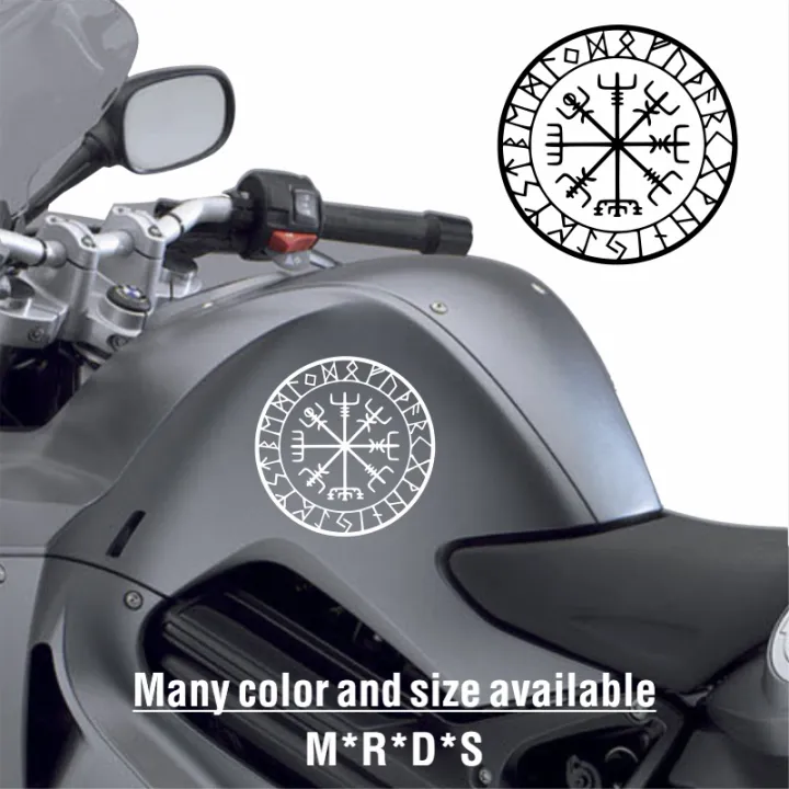 Viking Protection Runes Vegvisir Compass Meval car sticker reflective ...
