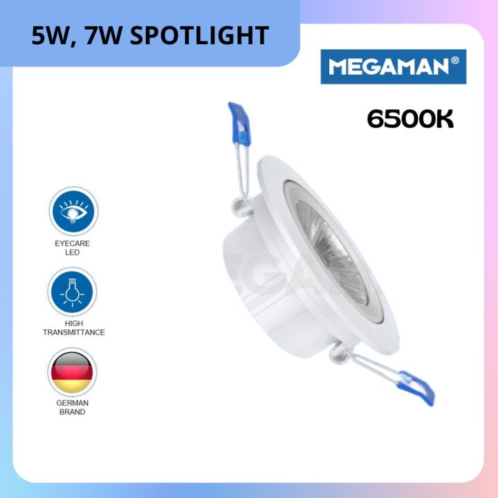 Megaman Spotlight LED MQTL2048 CL 6500K / 5W / 7W | Lazada Indonesia