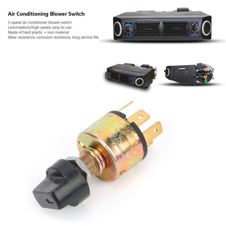 Air Conditioning 3 Speed Blower Switch AC Control Plastic Rotation Knob ...