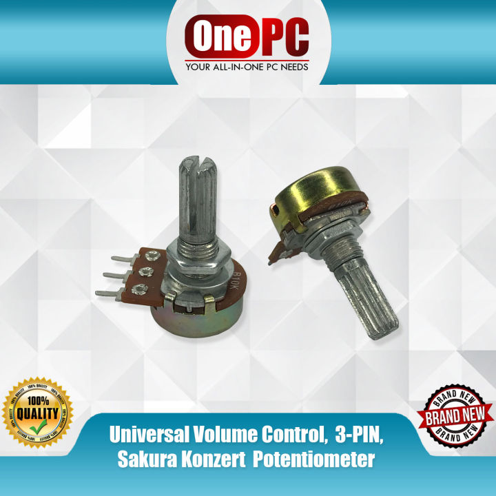 Universal Volume Control, 3-PIN, Sakura Konzert Potentiometer | Lazada PH