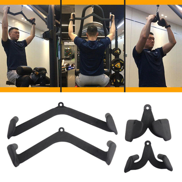 อุปกรณ์เสริมสำหรับฟิตเนส,มือจับแบบดึงลงสูงทนทานกันลื่น Pulley Cable ...