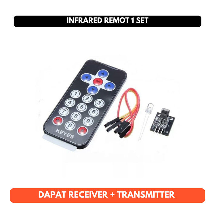Infrared Remote 1 Set HX1838 Transmitter Remot Receiver IR Wireless ...