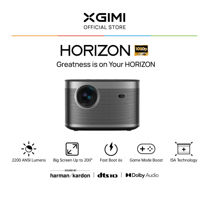 XGIMI Horizon FHD Projector Portable Android TV Projector Harman Kardon ...