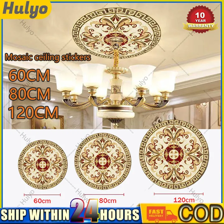 60/80/120cm Ceiling Decorative Parquet Floor Ceiling Lamp Decorative ...