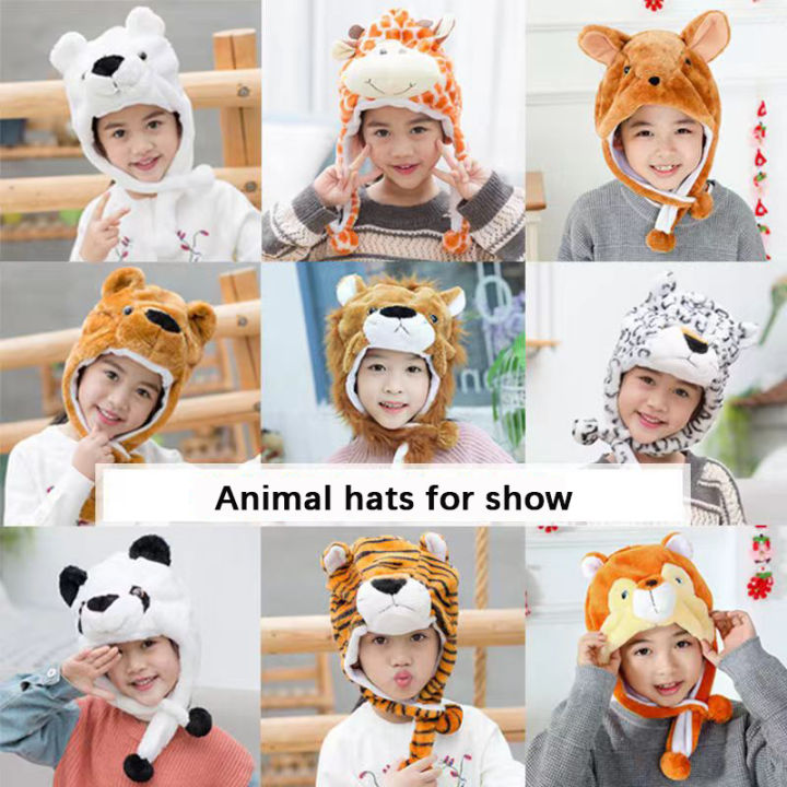 Cartoon animal cap push cap show decoration | Lazada PH