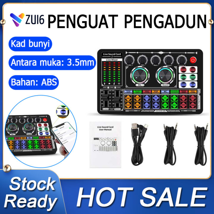 F999 Sound Card Audio Mixer Live Sound Card Voice Changer Mixing ...