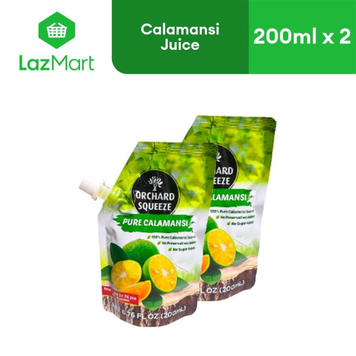 Orchard Squeeze Calamansi Juice Pure Extract 200ml - Pack of 2 | Lazada PH