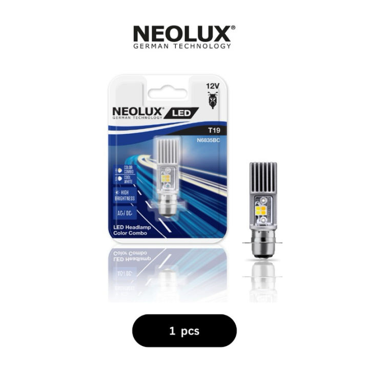 LAMPU LED MOTOR NEOLUX AC DC PNP BEBEK MATIC T19 H6 M5 4 Watt 4W + 4W ...