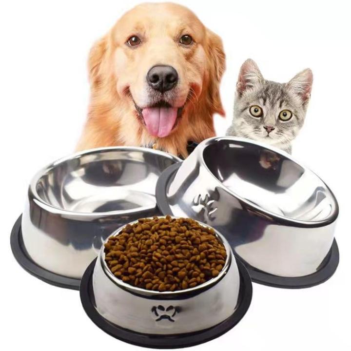Dog Bowl Stainless Dog Food Bowl Dog Plate Pet Bowl Cat Food Bowl ...
