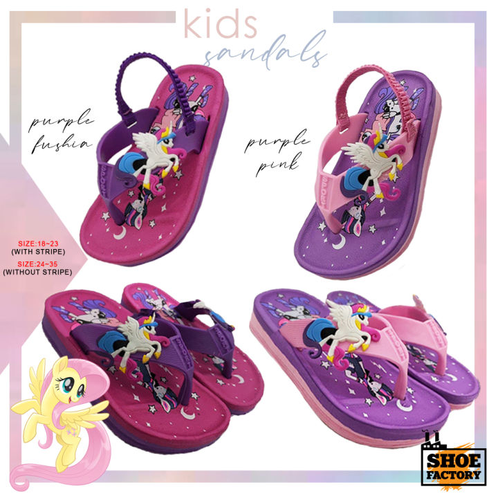 Cartoon My Little Pony Cute Slipper Flip Flop For Toddler Little Kids ...