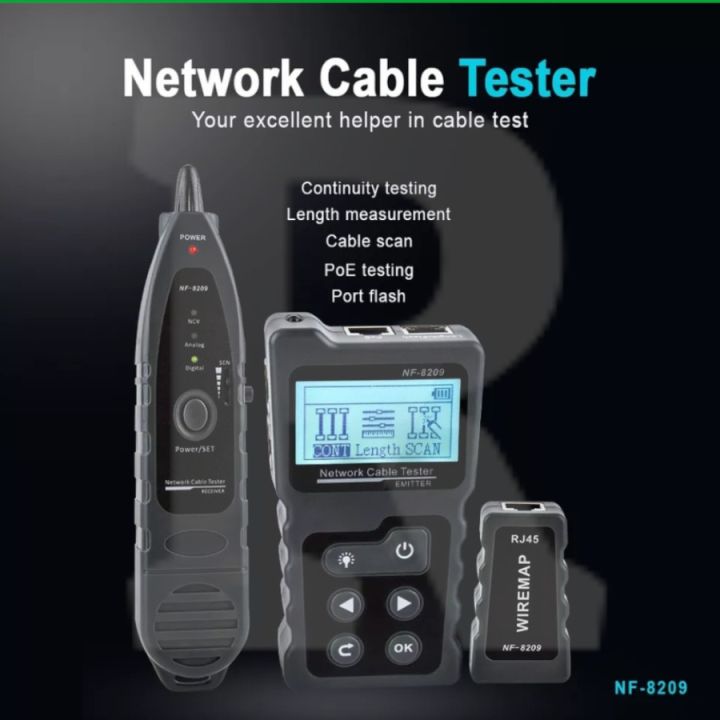 Network CABLE Tester Noyafa NF 8209 Wire Tracker | Lazada Indonesia
