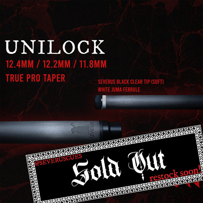 PROMO 12 SALE - Severus Reaper Carbon Shaft Stik Billiard Uniloc Cuetec ...