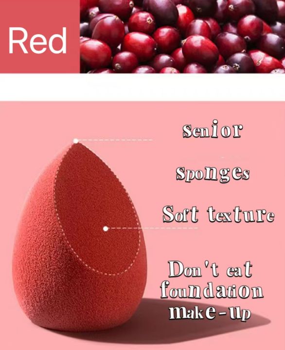 Puff Egg Shaped Makeup Sponges For Applying Foundations 3ea in 1 Pack ...