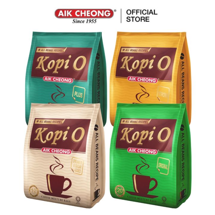 Aik Cheong Kopi O (4 Packs) - Original / Strong / Plus / Hainan ...
