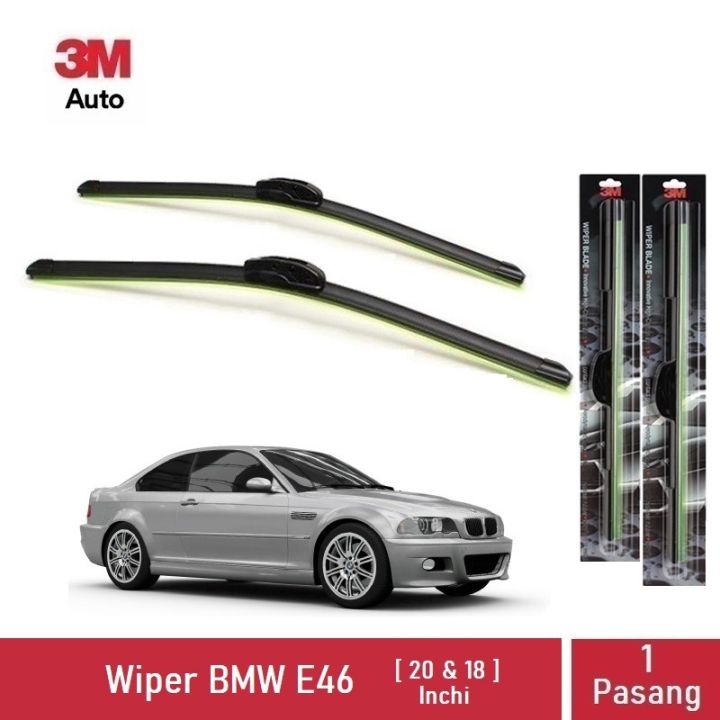 3M Wiper Frameless Mobil BMW E46 - 20 dan 18 Inch | Lazada Indonesia