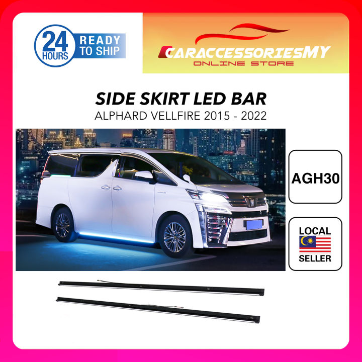 Toyota Alphard Vellfire side skirt led bar under car signal light ...