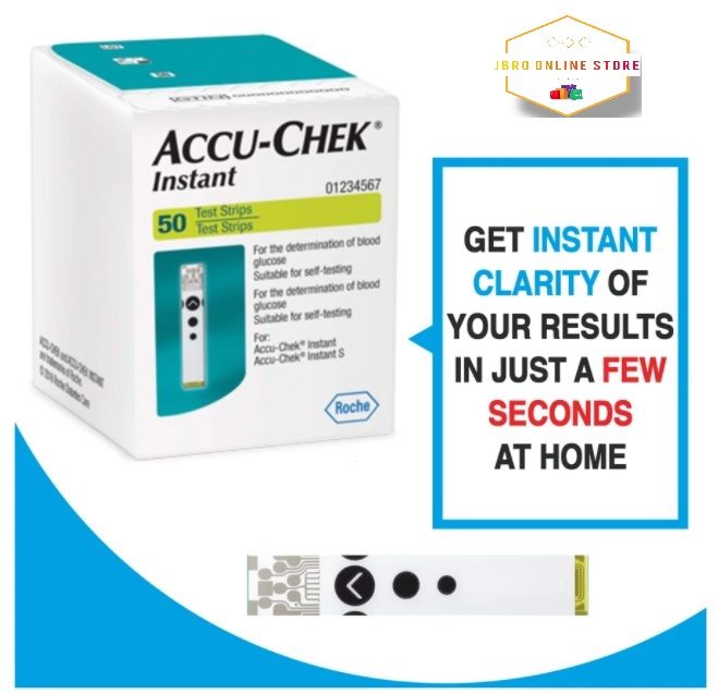 Accu-Chek Instant Test Strip / Diabetic Blood Glucose Strips 50pcs ...