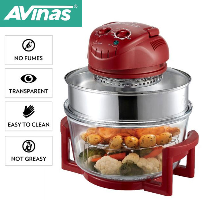 AVINAS KW-288-8 12L Halogen Turbo Convection Oven Cooking Electric Air Fryer (ADAPTOR NOT ...