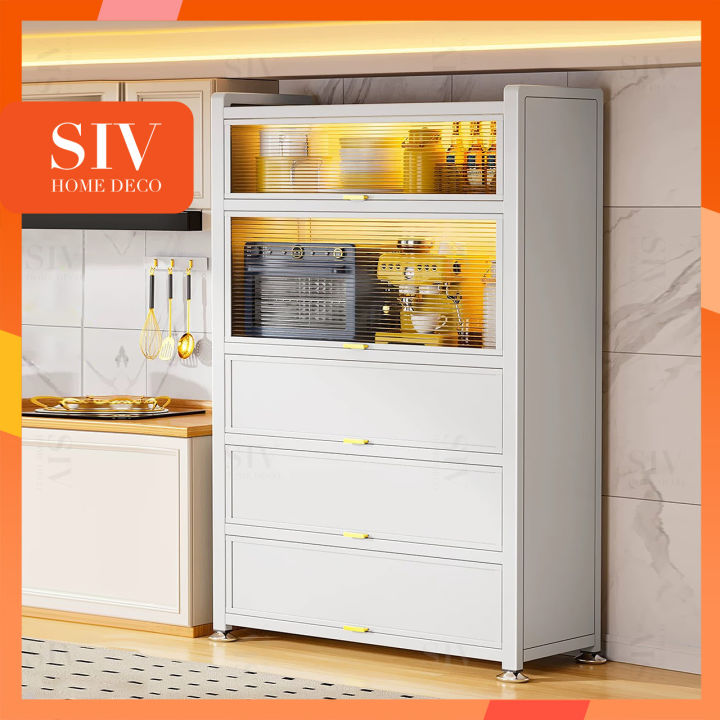 SIV Kitchen Cabinet Rack Shelves Microwave Oven Kitchen Storage Racks ...