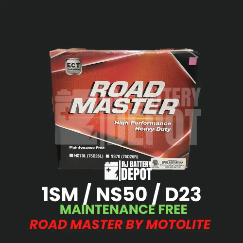 1SM / NS50 / D23 ROAD MASTER MOTOLITE BATTERY | Lazada PH