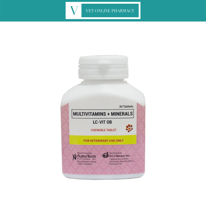 LC-Vit OB Chewable Tablet for for Pregnant/Lactating Dogs 30tabs ...