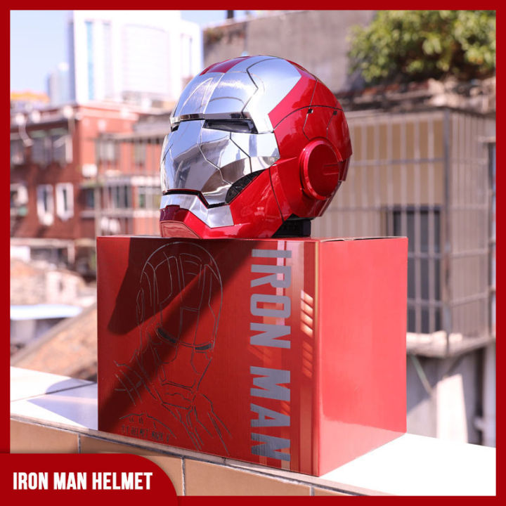 1:1 Marvel Iron Man Helmet Autoking Cosplay MK5 Helmet Voice Remote ...
