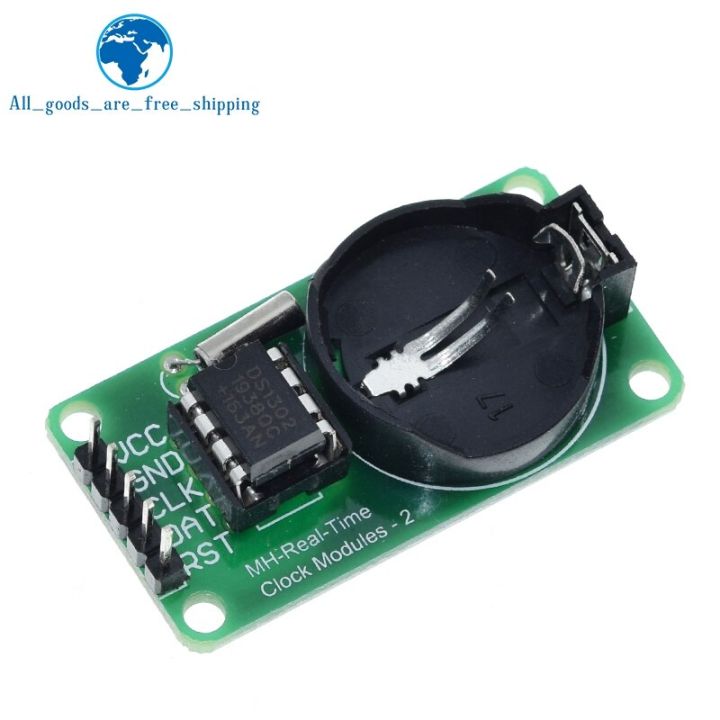 TZT New Arrival RTC DS1302 Real Time Clock Module For AVR ARM PIC SMD ...