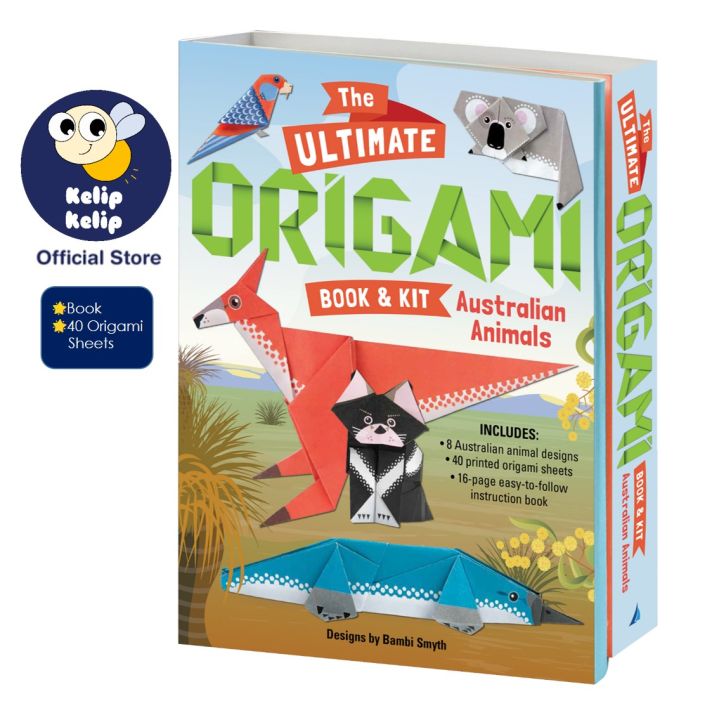 Origami Australian Animals Book & Kit with 40 origami sheets 8 Animal ...