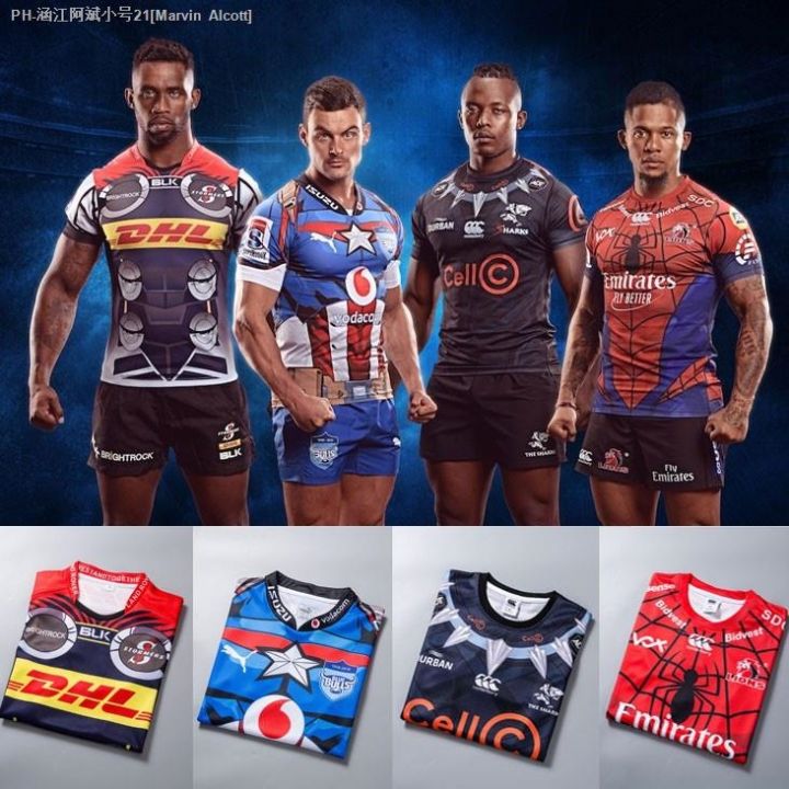 2023 High Quality Rugby Jersey Stormers Bulls Lions Spiderman Thor ...