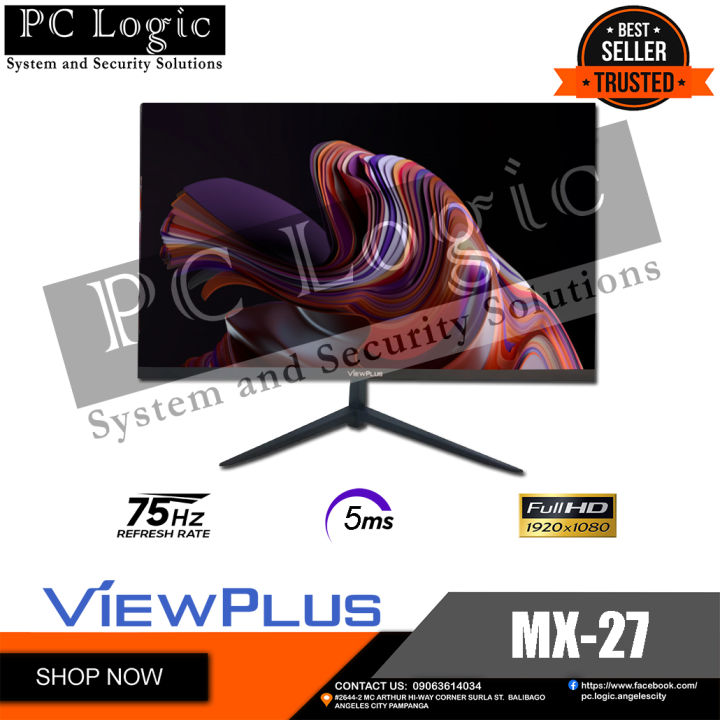 VIEWPLUS MX-27 27" INCH FLAT MONITOR ( 75Hz / 5ms ) (FREE VIEWPLUS ...