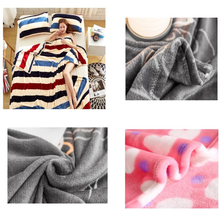 Kumot Random Microfiber Blanket Made of Soft Super Warm Solid Plush ...