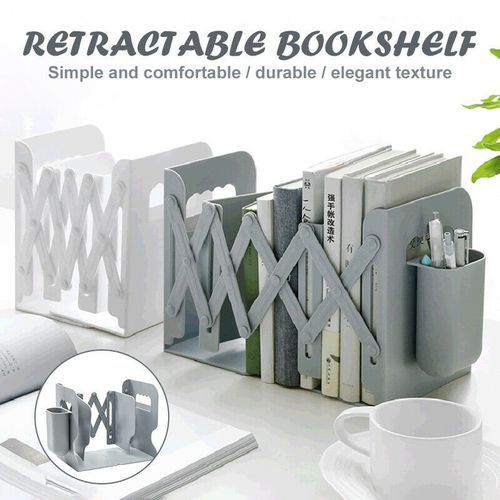 Retractable Bookend Book Stand Multifunction Book Folder Bookshelf With ...