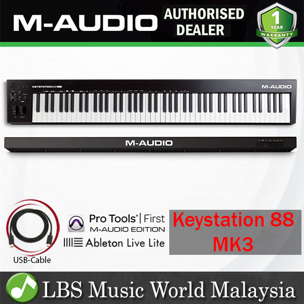 M-Audio Keystation 88 MK3 88 Key Keyboard Controller with Velocity ...