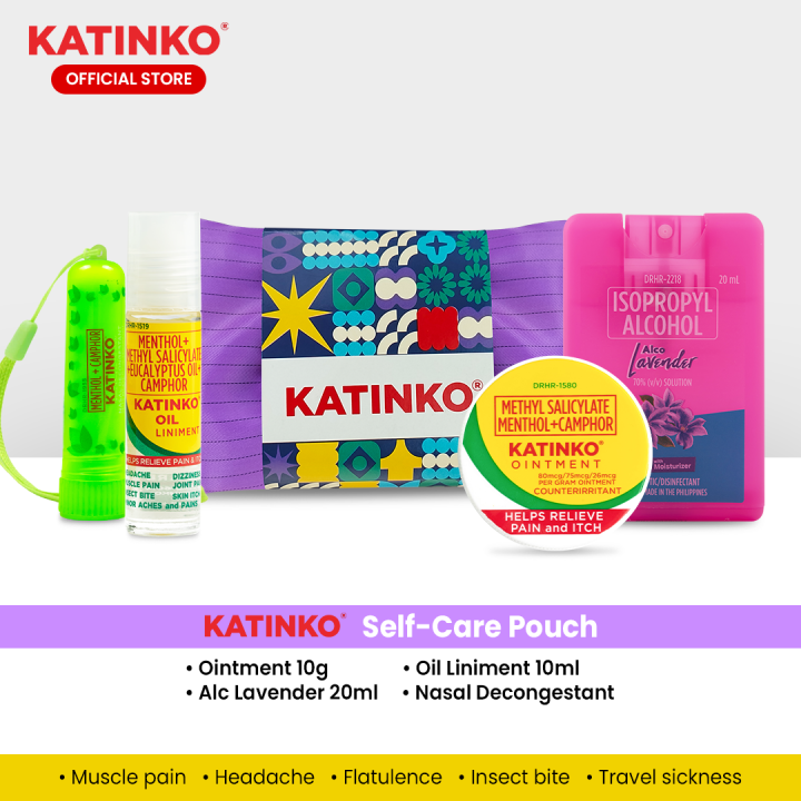 Katinko Care Pouch (Lavender, Green, Blue) - Oil Liniment, Ointment ...