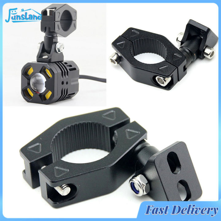 FunsLane Motorcycle Spotlight Fog Lights Bracket Bumper Vertical Bar ...
