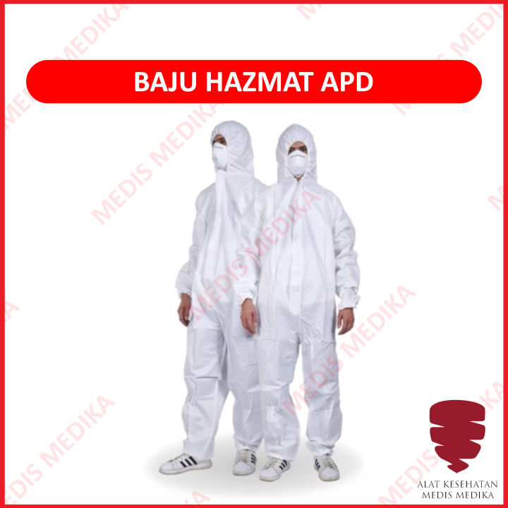 Baju APD Alat Pelindung Diri Baju Hazmat Suite Coverall Waterproof ...