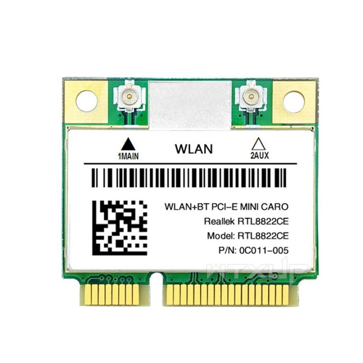 RTL8822CE 1200Mbps 2.4G/5Ghz 802.11AC WiFi Card Network Mini PCIe ...