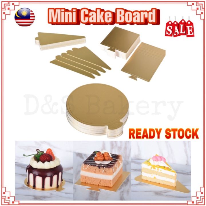 🇲🇾 D&S Mini Cake Board Cake Card Cake Base Donut Mat Dessert Mousse ...