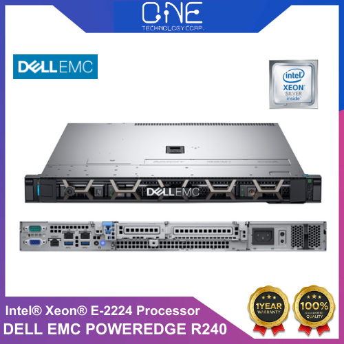 Intel® Xeon® E-2224 Processor | Dell PowerEdge R240 Rack Server | 8GB ...