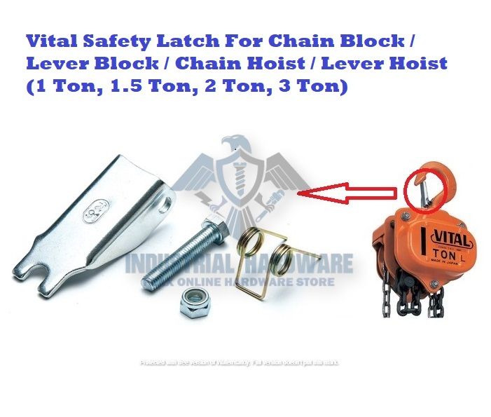 Vital Safety Latch For Chain Block / Lever Block / Chain Hoist / Lever ...