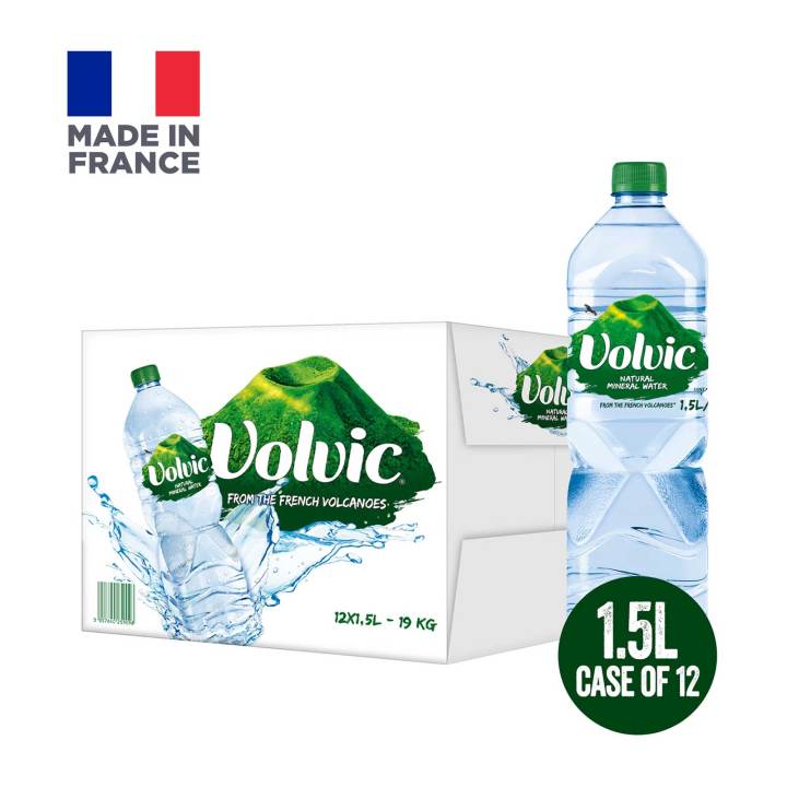 Volvic Natural Mineral Water 12x1.5L - Case | Lazada Singapore