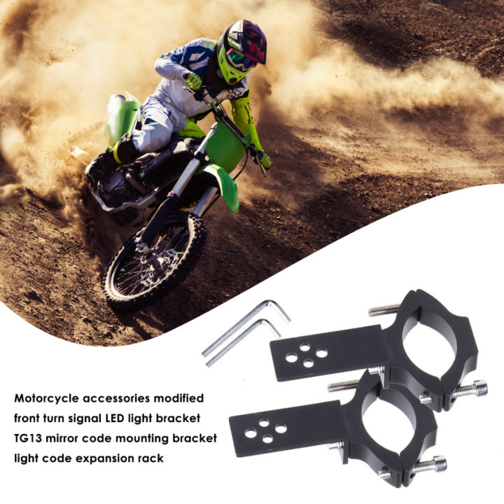 Motorcycle Accessories Modified Front Turn Signal LED Light Bracket ...