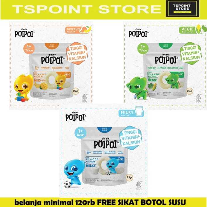 PoiPoi Snack Bervitamin No MSG 25 Gram Untuk Usia 1 Tahun Keatas ...