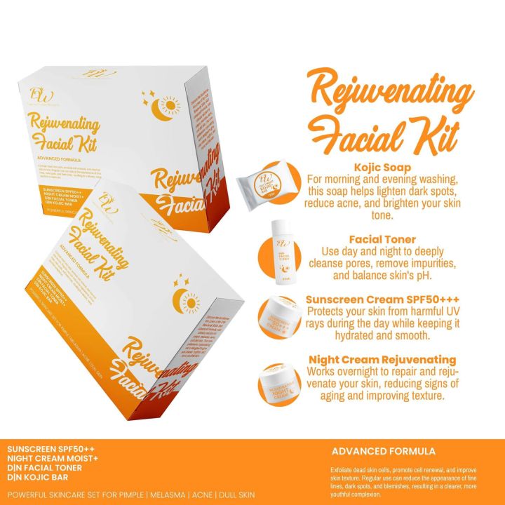 DW Skin Rejuvenating Facial Kit 4in1 set | Lazada PH