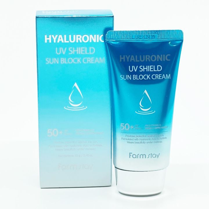 Farmstay ~ Hyaluronic UV Shield Sun Block Cream ~ 50+ SPF PA ...