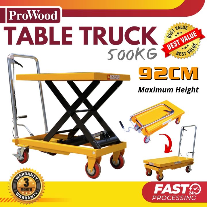 500kg Heavy Duty Trolley Troli Barang Hydraulic Trolley Tool Trolley ...