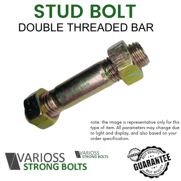 Double Threaded Bar Stud Bolt with two nuts from VARIOSS BOLTS - sold ...